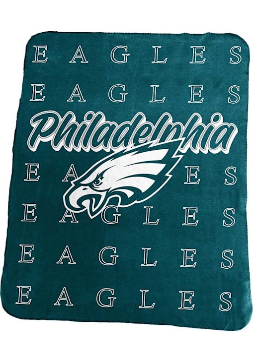 Philadelphia Eagles MIDNIGHTGREEN Repeating Fleece Fleece Blanket - 1019878