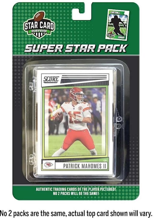 Kansas City Chiefs Patrick Mahomes 4pk Football Cards - RED