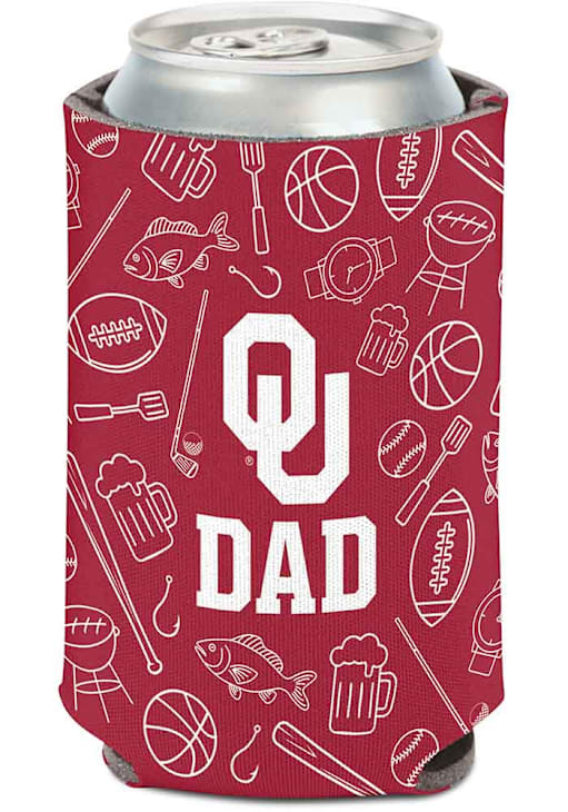 Oklahoma Sooners CRIMSON Dad Scatter Print Coolie - 1151597