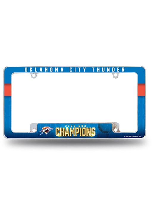 Oklahoma City Thunder License Plate Frame - Oklahoma City Thunder NAVY ...