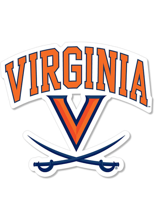 Virginia Cavaliers ORANGE 6 inch Logo Auto Decal - 12062616