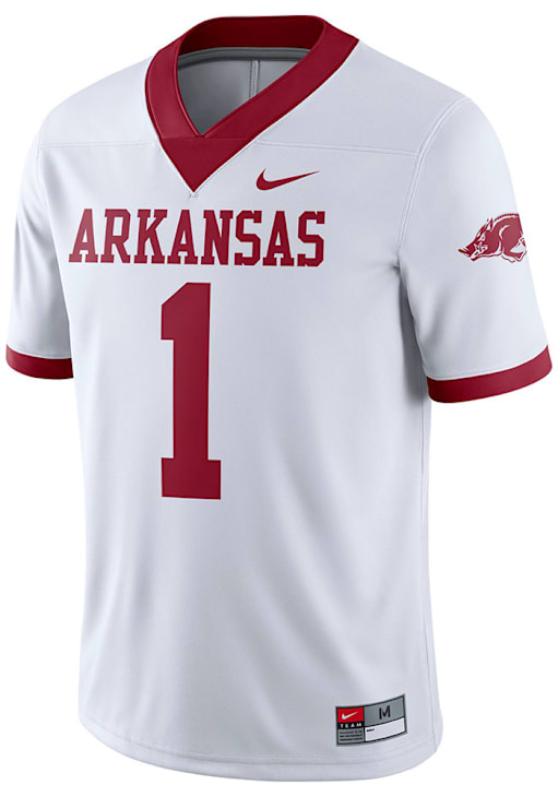 Nike Arkansas Razorbacks White Game Alternate Jersey - 12557679