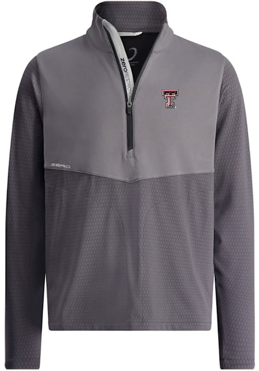 Zero Restriction Texas Tech Red Raiders Mens DARKGREY Hex Pullover ...