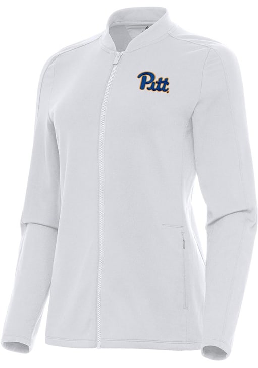 Antigua Womens White Pitt Panthers Continual Light Weight Jacket ...