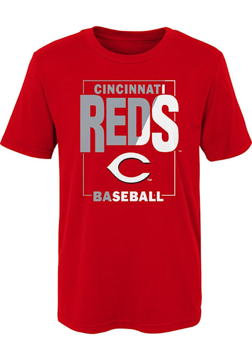 Cincinnati Reds Boys Red Coin Toss Short Sleeve T-Shirt - 133414225
