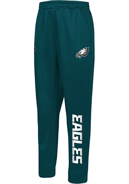 Philadelphia Eagles Mens BLACK Side Line Track Pants