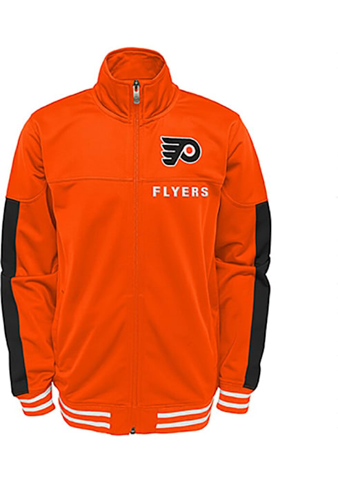 Philadelphia Flyers Youth Orange Goal Line Jacket