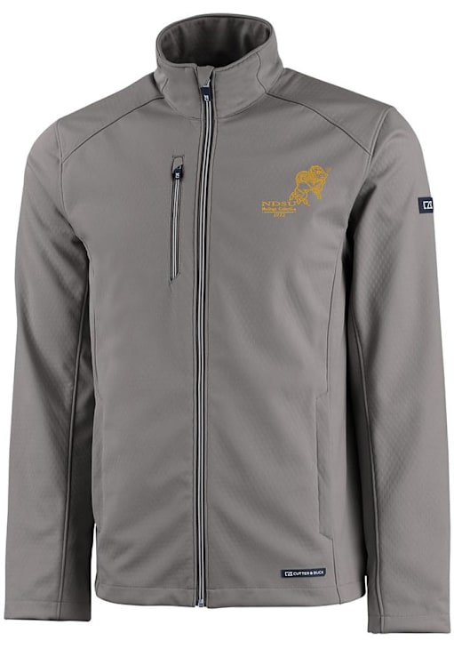 Cutter and Buck North Dakota State Bison Mens ELEMENTAL GREY Evoke ...