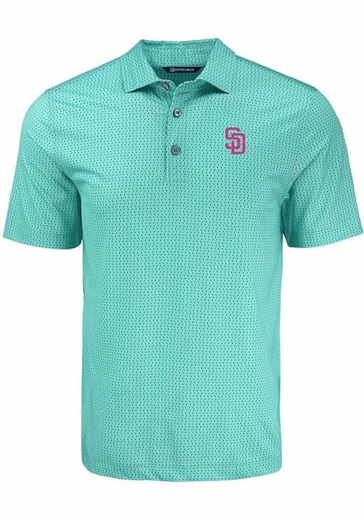 Cutter and Buck San Diego Padres Mens City Connect Pike Shadow Check ...