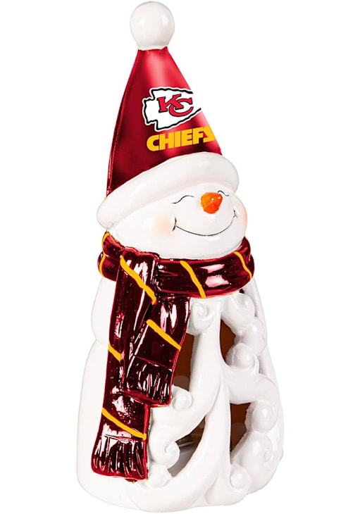 Kansas City Chiefs Red 8" Snowman Decor - 14100145