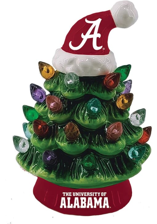 Alabama Crimson Tide Green Tree Table Top Ornament 1415578