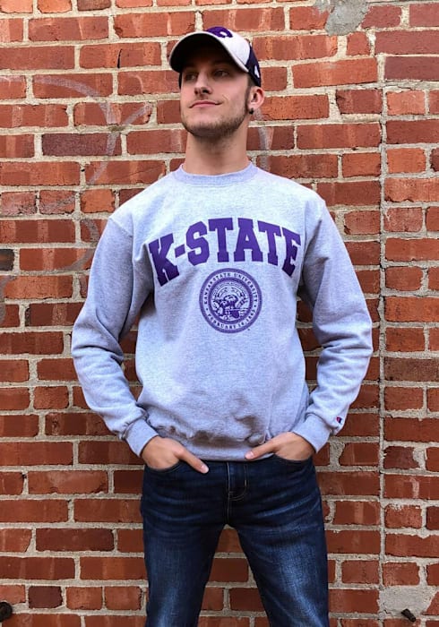 K-State Wildcats Official Seal Sweatshirt - Grey