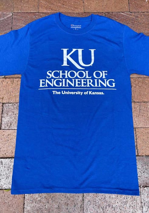 Champion Jayhawks School of Engineering Short Sleeve T Shirt