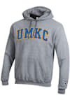 Champion UMKC Roos Mens GREY Twill Powerblend Hoodie - 14755836