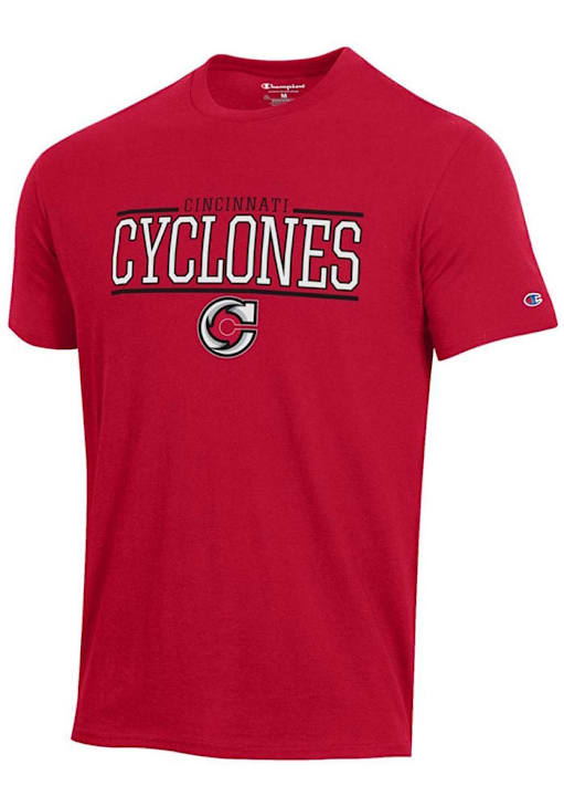 Champion Cincinnati Cyclones Red Stadium Collection Short Sleeve T ...