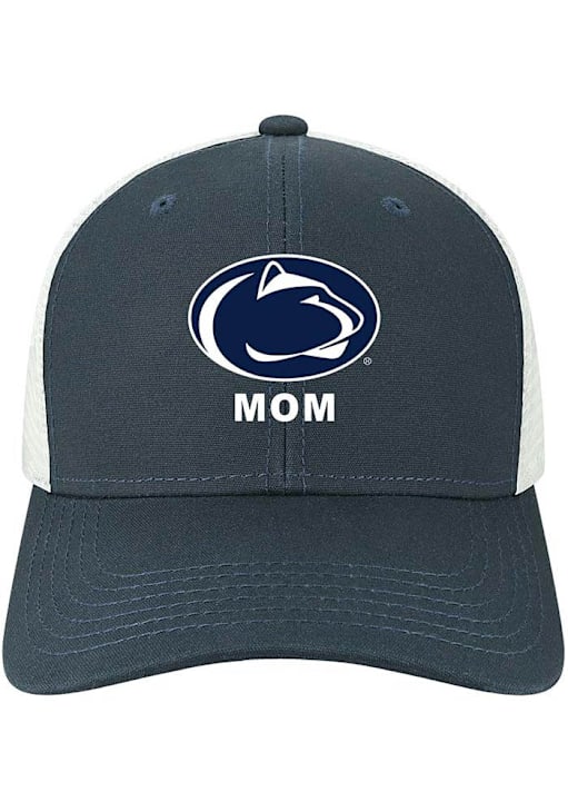 Penn State Nittany Lions NAVY Mom Mid Pro Snap Trucker Adjustable Hat ...