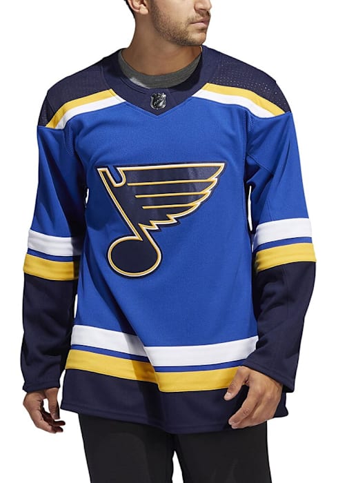 Adidas St Louis Blues Mens Blue Primegreen Hockey Jersey