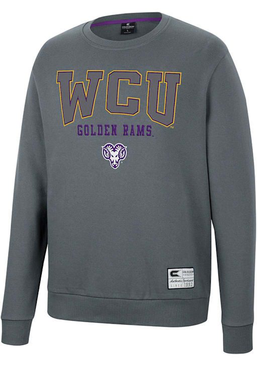 Colosseum West Chester Golden Rams Mens CHARCOAL Scholarship Fleece ...