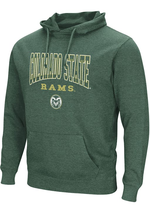 Colosseum Colorado State Rams Mens Campus Hoodie - GREEN