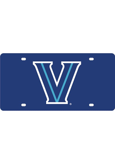Villanova Wildcats License Plate- Villanova Blue Acrylic Logo License Tag