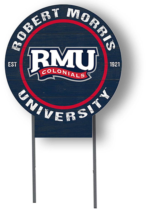 Robert Morris Colonials RED 20x20 Color Logo Circle Yard Sign - 15673699
