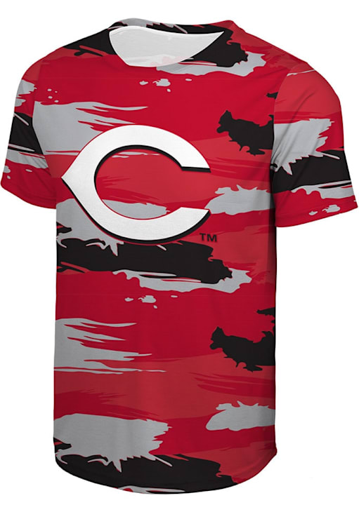 Forever Collectibles Cincinnati Reds Red Camo Short Sleeve Fashion T ...