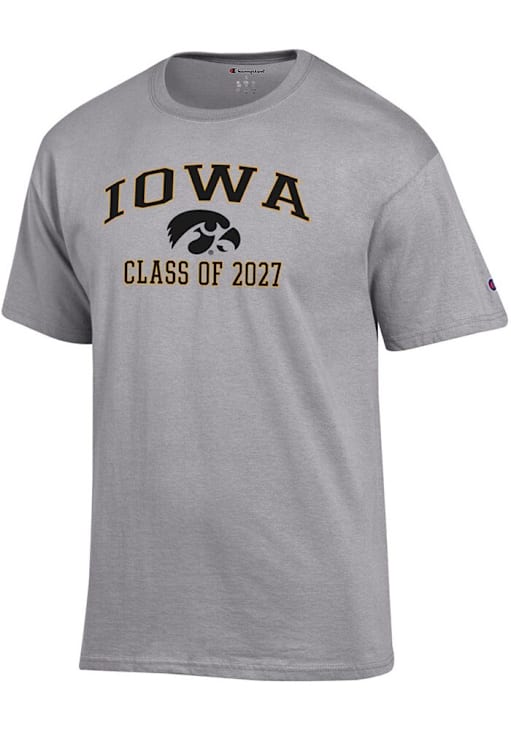 Champion Iowa Hawkeyes ATHLETICGREY Font Class of 2027 Jersey Short ...