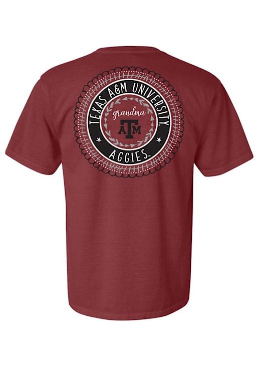 Summit Sportswear Texas A&M Aggies Womens MAROON Grandma Spiral T-Shirt ...