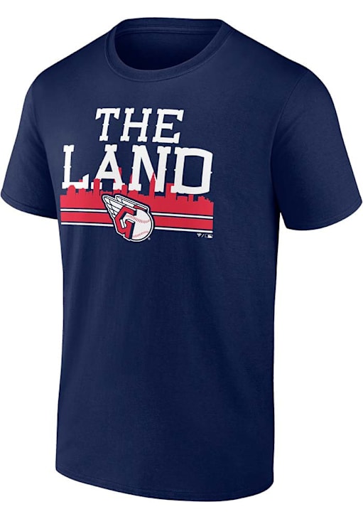 Cleveland Guardians NAVY The Land Short Sleeve T Shirt - 172808973