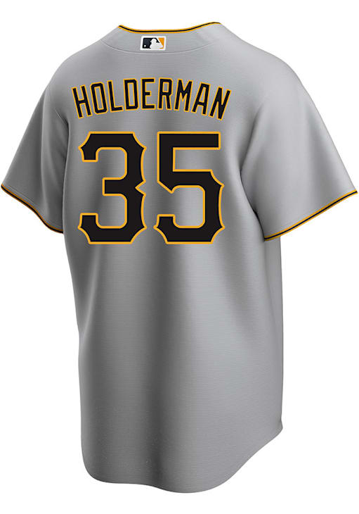 Colin Holderman Pittsburgh Pirates Mens Away Limited Baseball Jersey - GREY