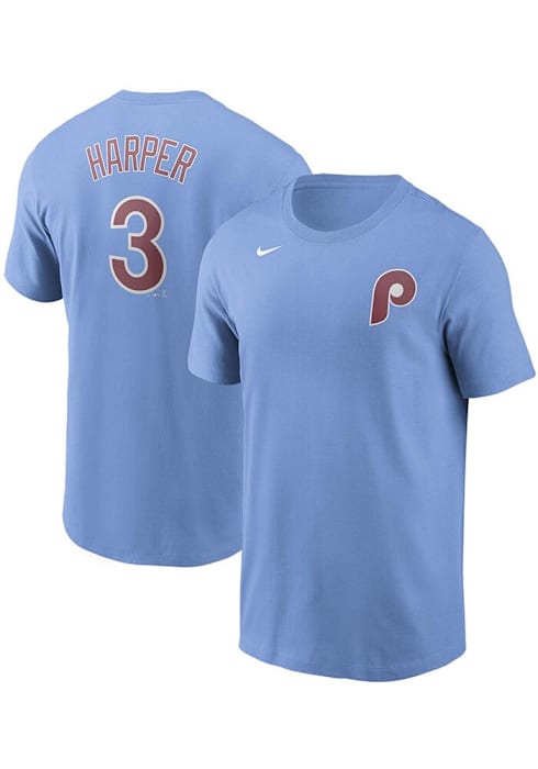 Bryce Harper Phillies Name And Number Short Sleeve Player T Shirt