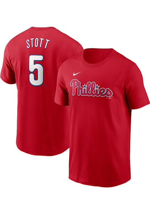 Bryson Stott Philadelphia Phillies Red Home FUSE Short Sleeve Player T ...