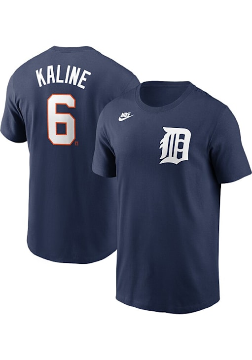Al Kaline Detroit Tigers NAVY Coop Short Sleeve Player T Shirt - 173212446