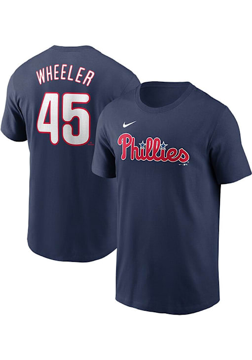 Zack Wheeler Philadelphia Phillies Alt Short Sleeve Player T Shirt - NAVY