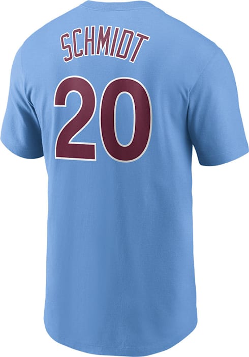 Mike Schmidt Phillies Name And Number Short Sleeve Player T Shirt