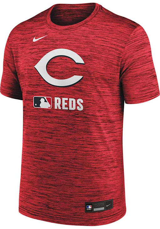 Nike Cincinnati Reds Red AC Velocity Short Sleeve T Shirt - 173215088