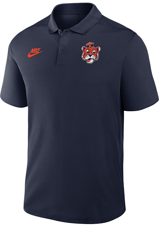 Nike Auburn Tigers Mens Victory NAVY Short Sleeve Polo - 173220997