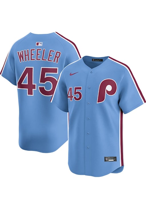 Zack Wheeler Philadelphia Phillies Mens LIGHT BLUE Alt Limited Baseball Jersey - 173229359