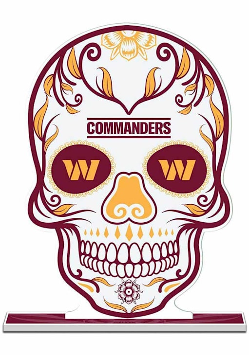 Washington Commanders BURGUNDY Helmet Standee Figurine - 179177255