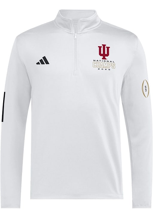 Adidas Indiana Hoosiers Mens White 2025 CFP National Champions Pullover ...