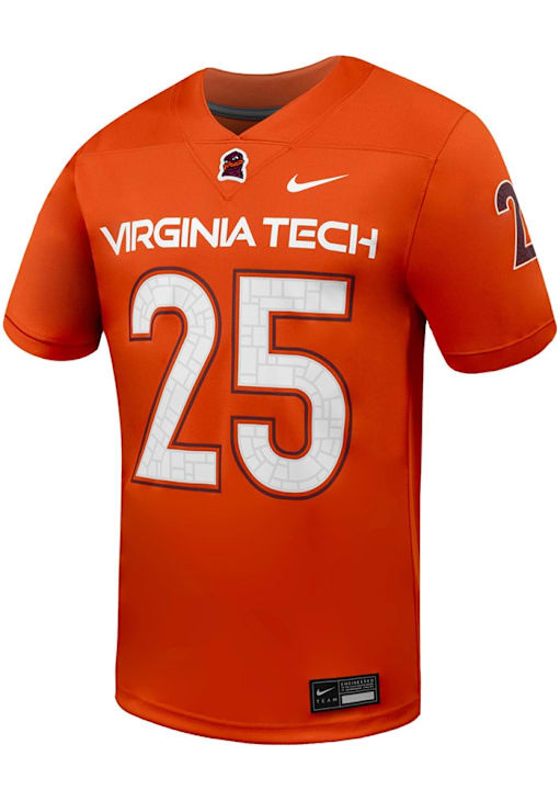 Nike Virginia Tech Hokies ORANGE Football Replica Jersey - 198601807