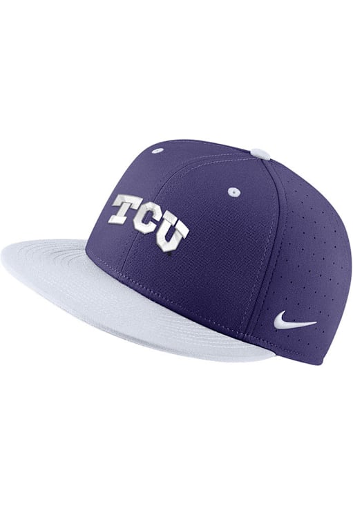 TCU Horned Frogs Mens Aero True On-Field Baseball PURPLE Nike Fitted ...