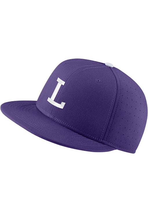 LSU Tigers Mens Aero True On-Field Baseball PURPLE Nike Fitted Hat ...