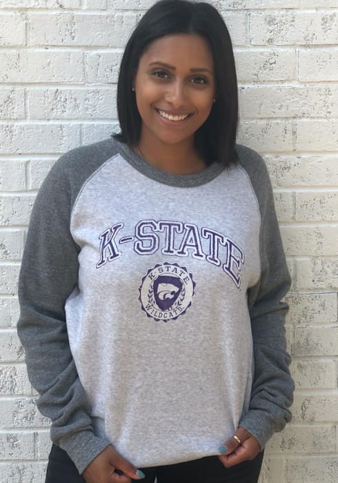 Alternative Apparel K-State Wildcats Color Block Champ Long Sleeve ...