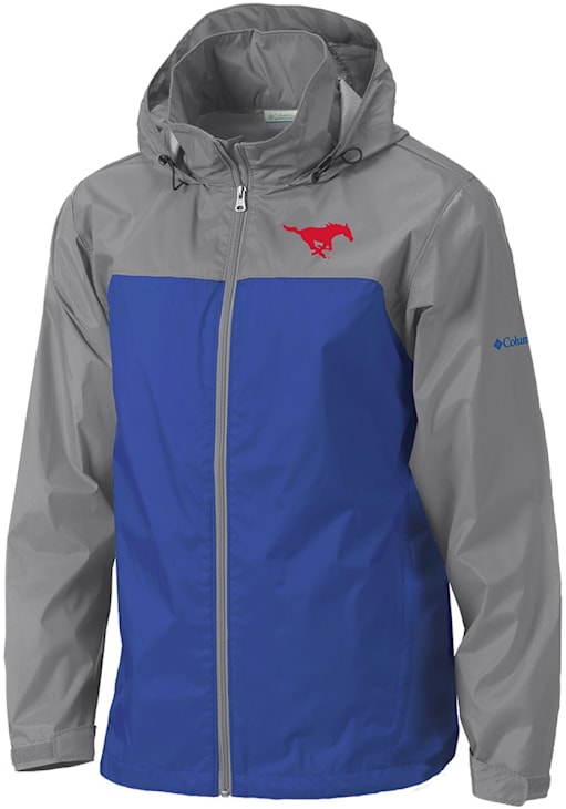 Columbia SMU Mustangs Mens ROYAL Glennaker Lake II Light Weight Jacket ...