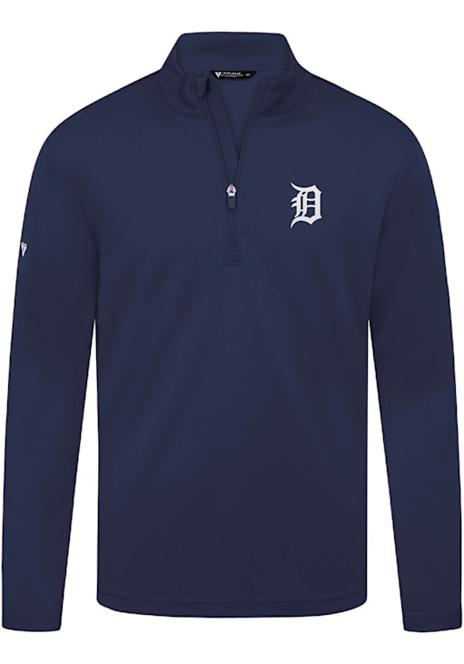 Levelwear Detroit Tigers Mens NAVY Heron Pullover - 20821216