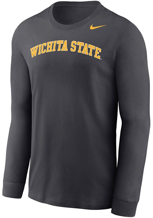 Nike Wichita State Shockers ANTHRACITE Wordmark Legend Long Sleeve T ...