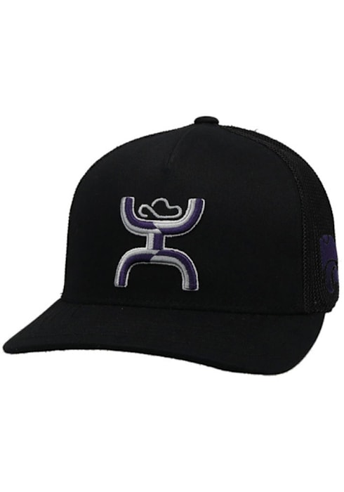 K-State Wildcats Hooey Man Meshback Black Hooey Flex Hat