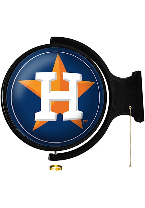 The Fan-Brand Houston Astros Blue Logo Round Rotating Lighted Sign ...