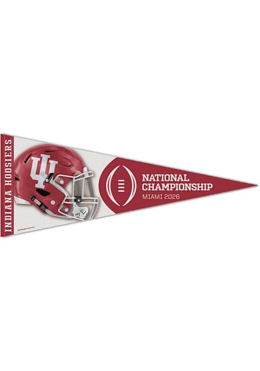 Indiana Hoosiers CRIMSON 2026 National Champs Bound 12x30 Pennant ...